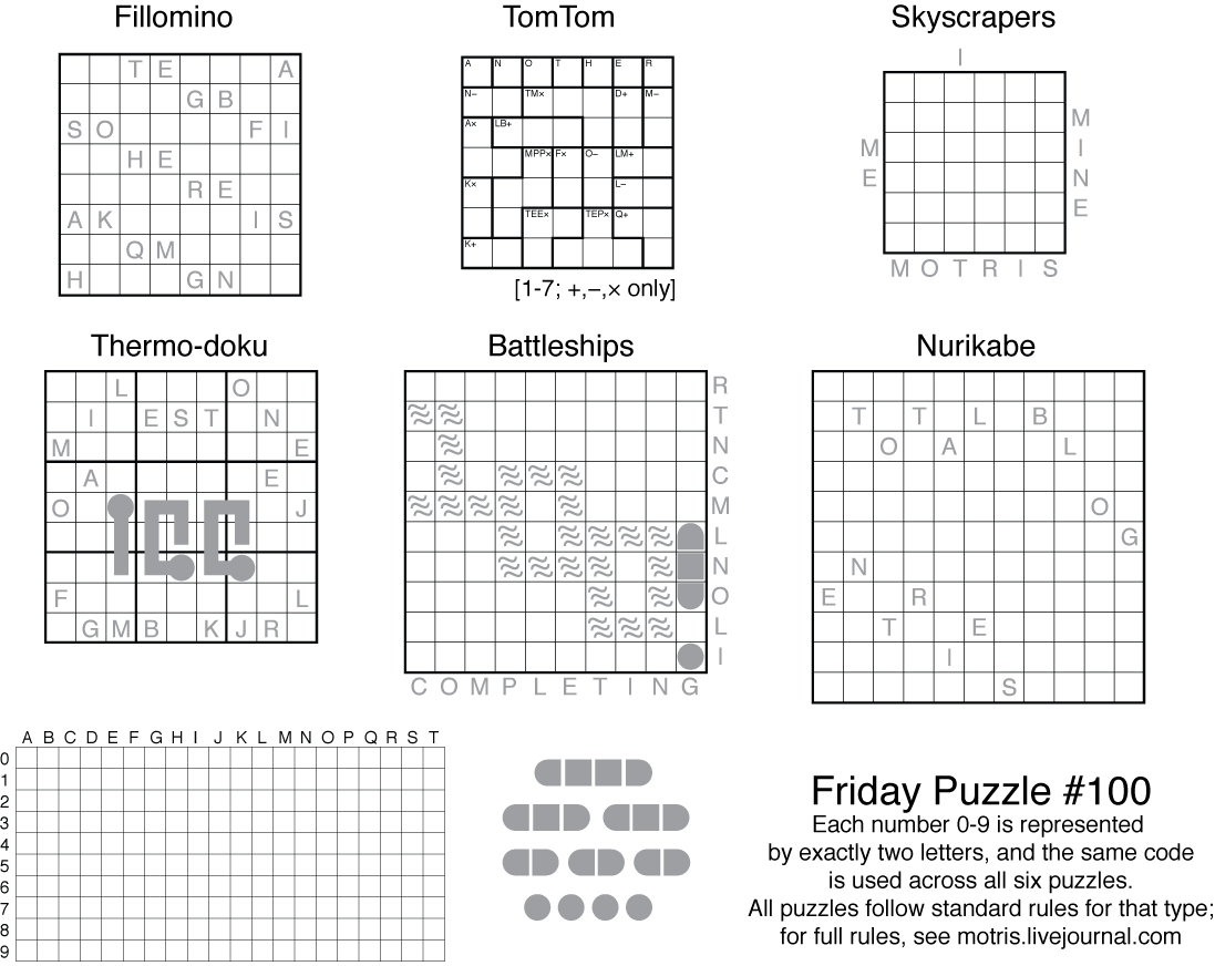 Friday Puzzle 100 Another Milestone The Art Of Puzzles